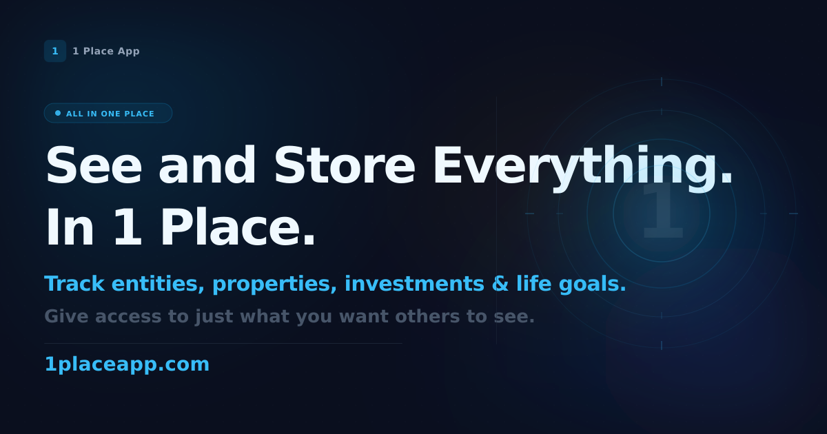 1 Place App - 1 Place For Everything App